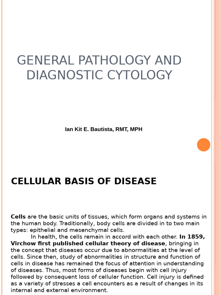 General Pathology and Cytology RGM | PDF | Necrosis | Inflammation