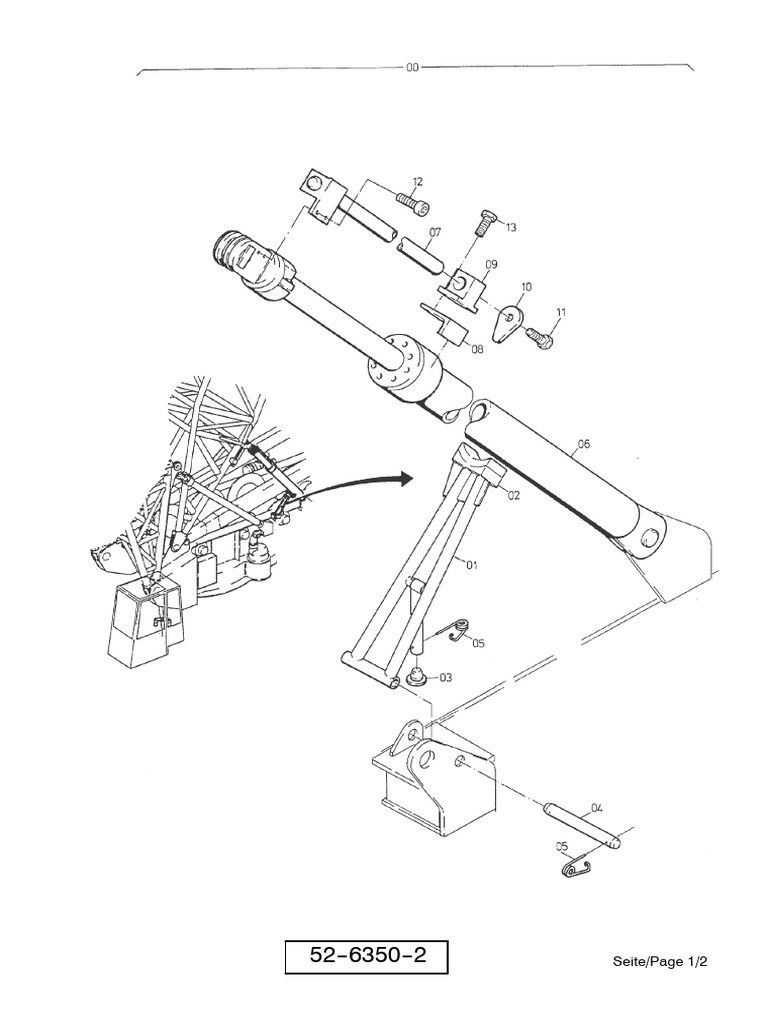 Support Hydraulic Cylander 52-6350-2 TruckCrane TelescopicBom | PDF