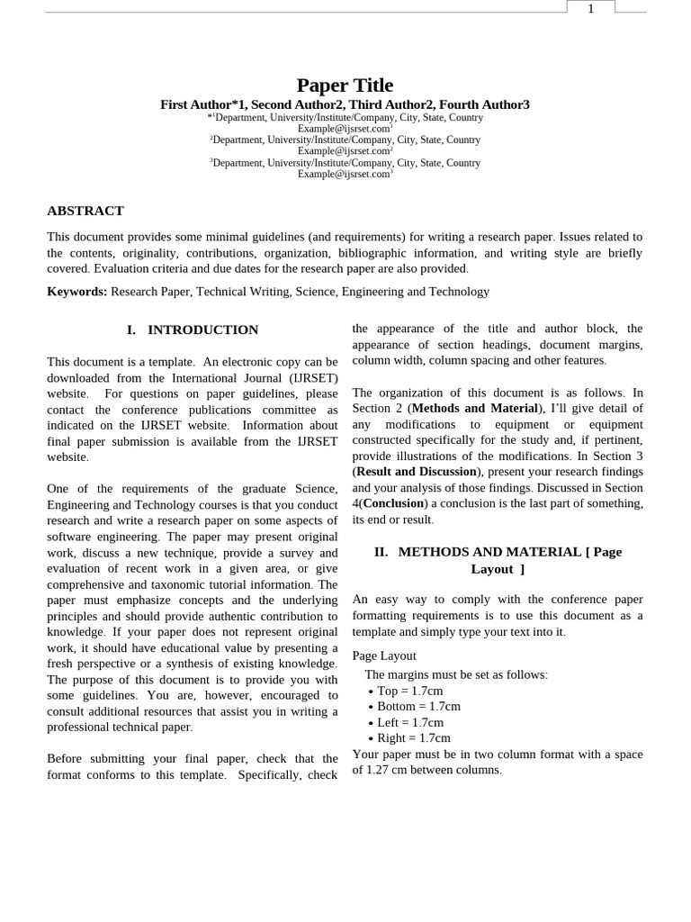 Research Paper Writing Guidelines | PDF | Paragraph | Typefaces