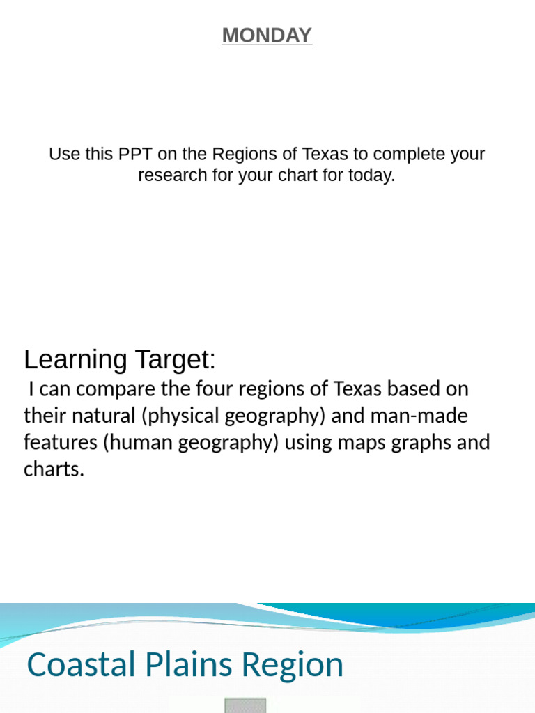 Overview of Texas' Four Regions | PDF | Great Plains | Gulf Coast Of ...