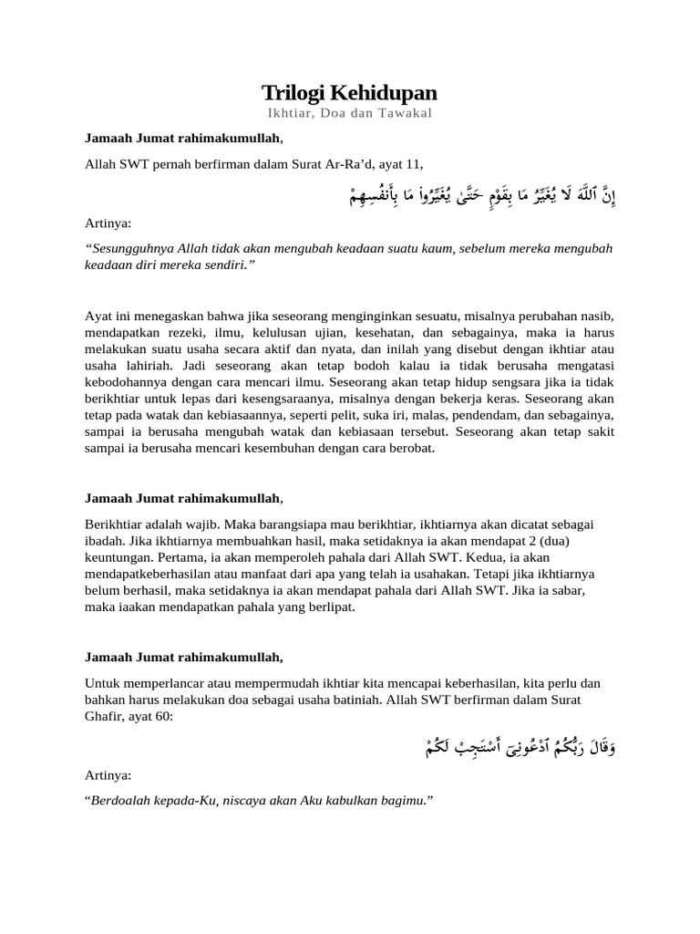 Trilogi Kehidupan | PDF