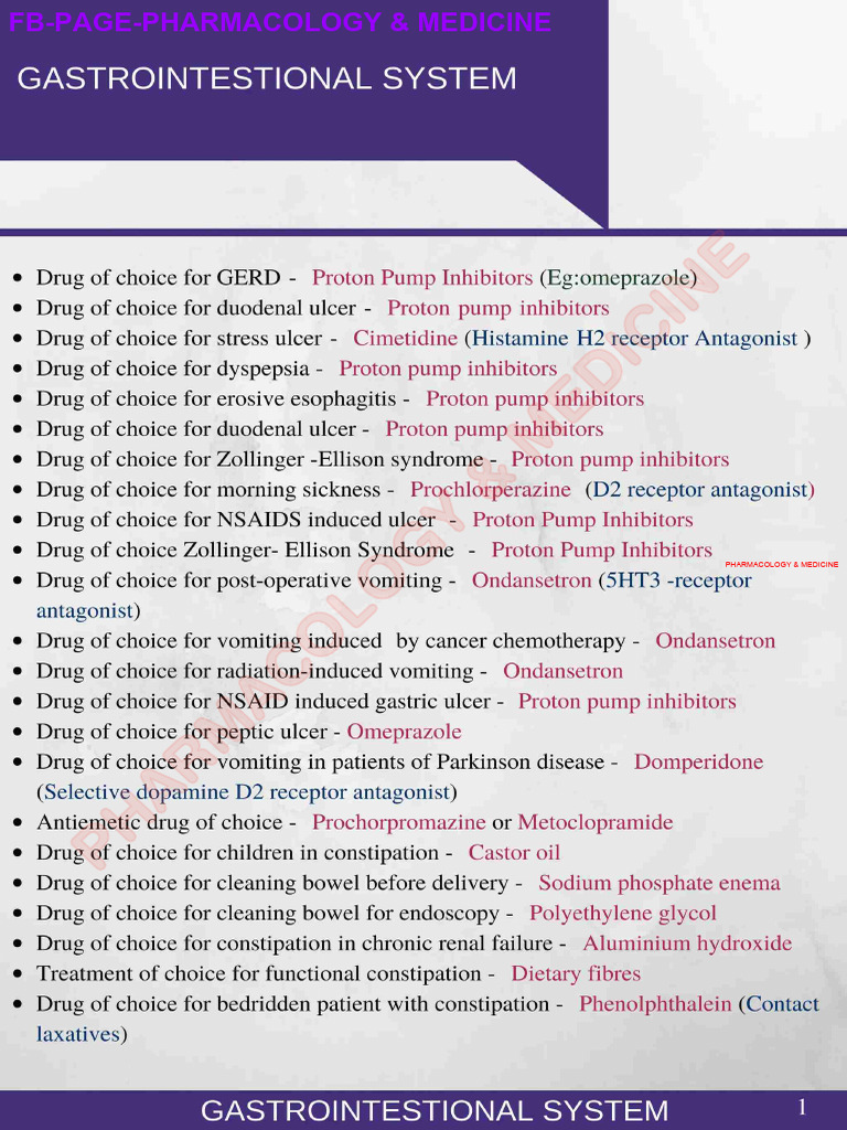 Drugs of Choice | PDF | Pharmacology | Life Sciences