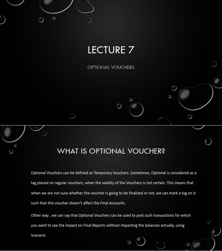 Understanding Optional Vouchers | PDF