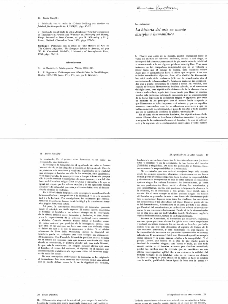 Panofsky | PDF
