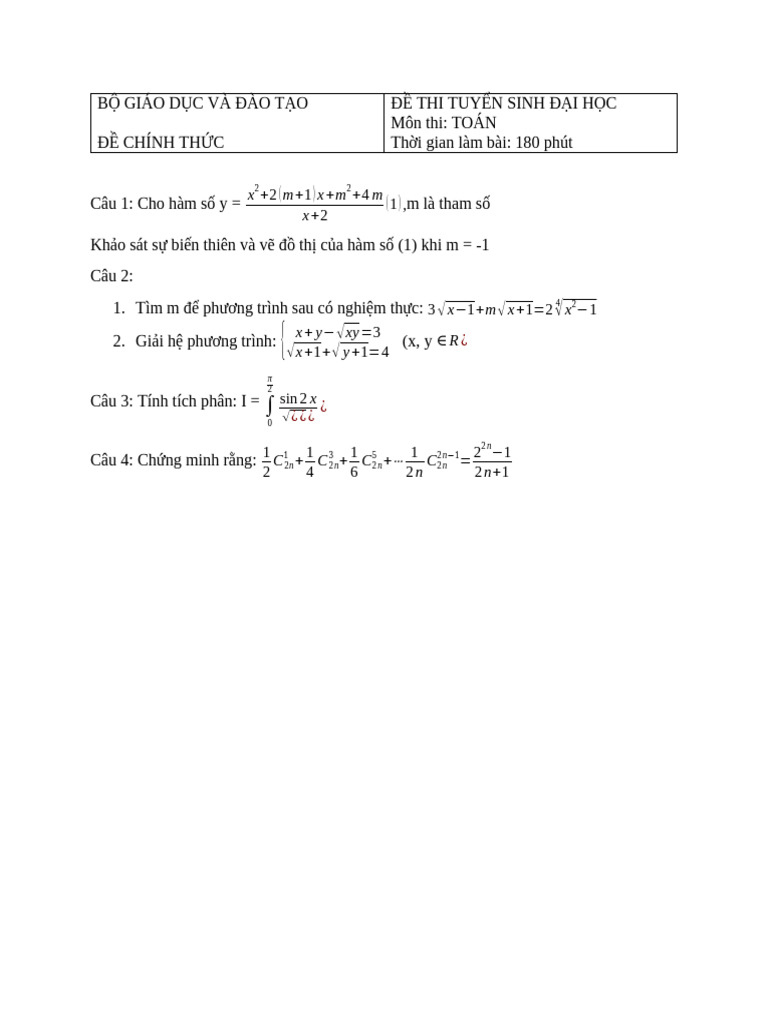 B Giáo D C Và Đào T o | PDF