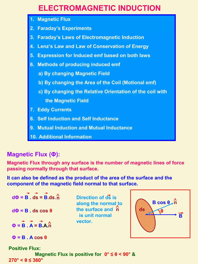 Electromagnetic Induction Class 12 | PDF