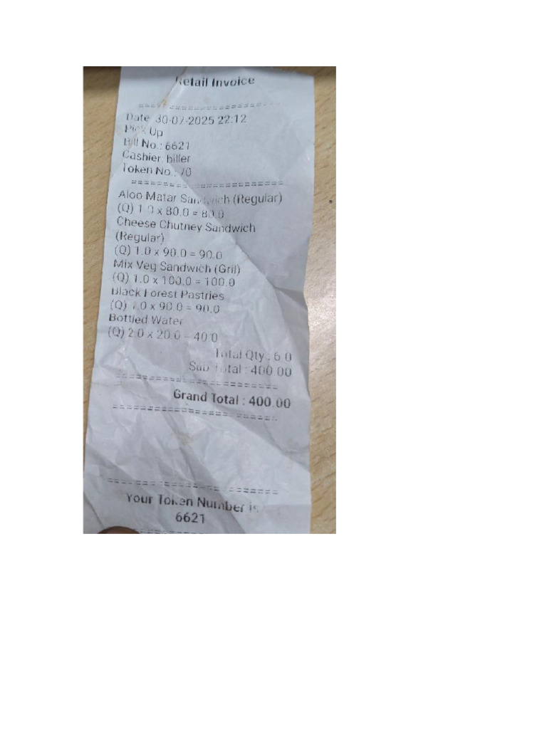 Food Bill | PDF