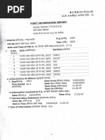 First Information Report Format | PDF | Crimes | Crime & Violence