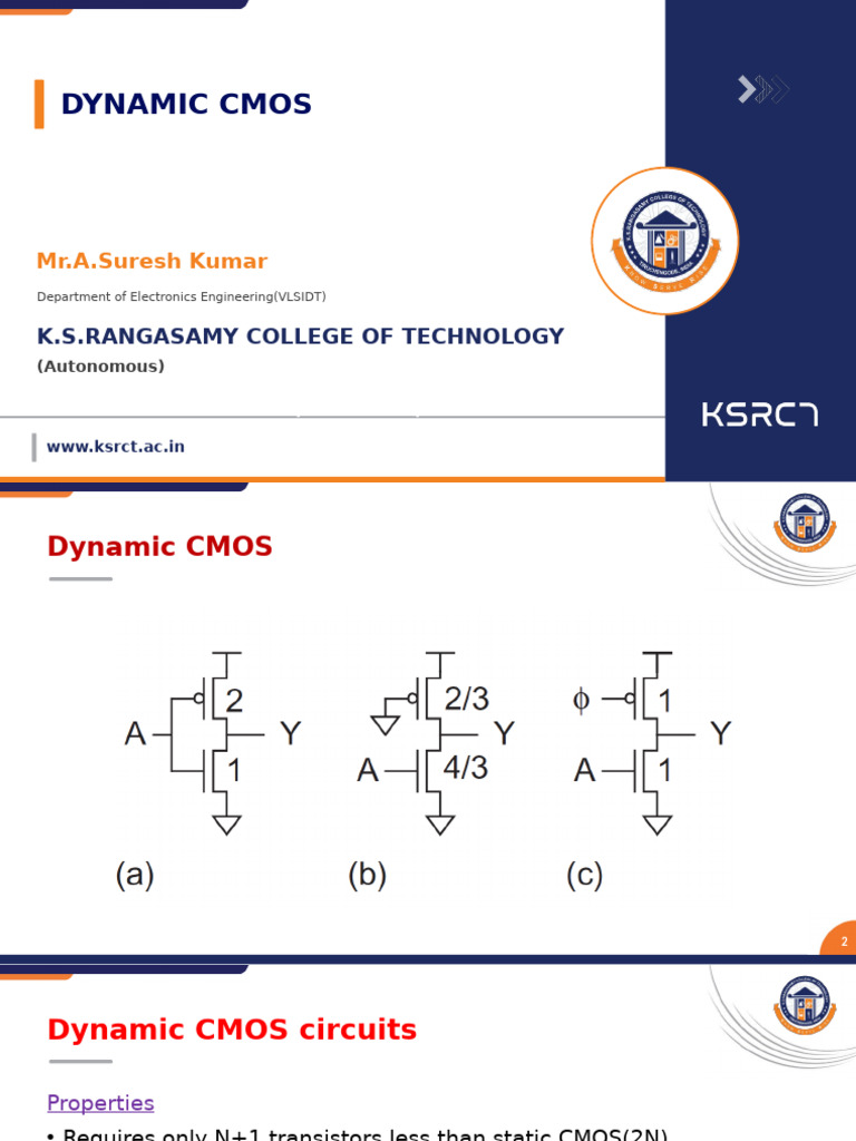 Dynamic Cmos | PDF | Cmos | Logic Gate