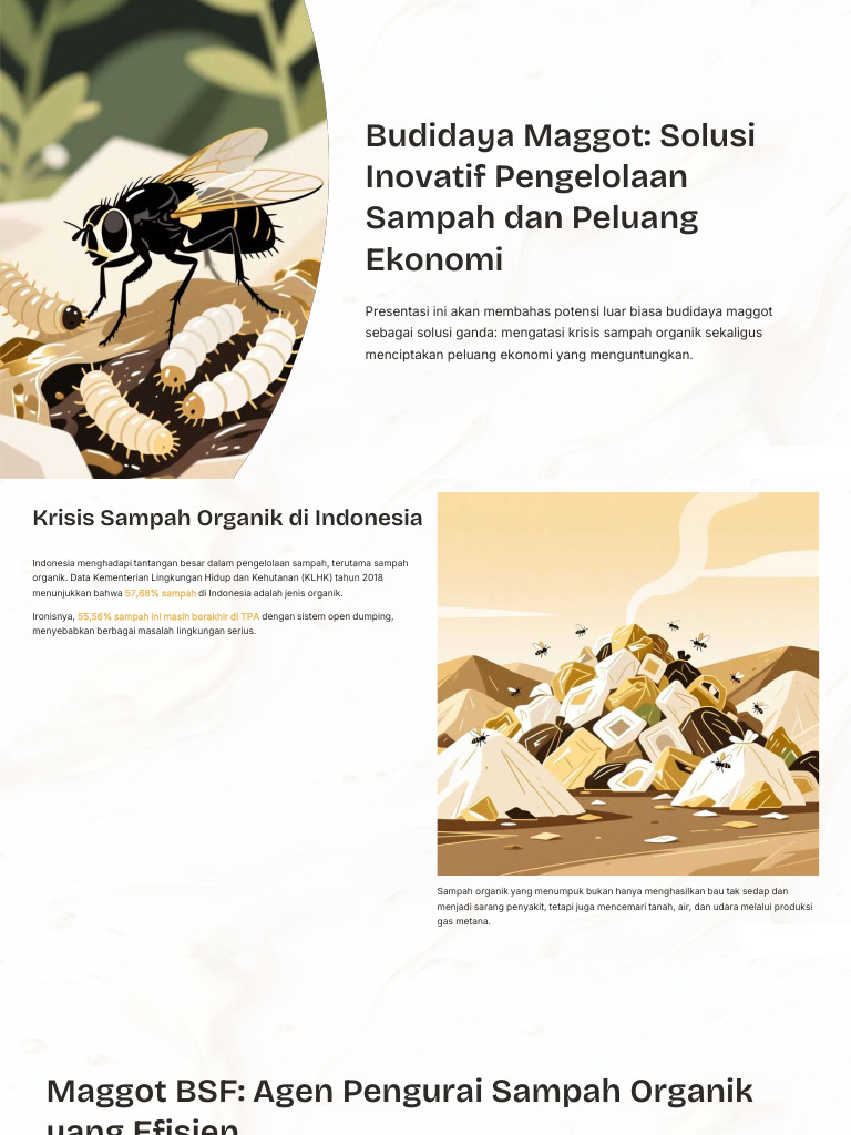 Budidaya Maggot: Solusi Sampah Organik | PDF