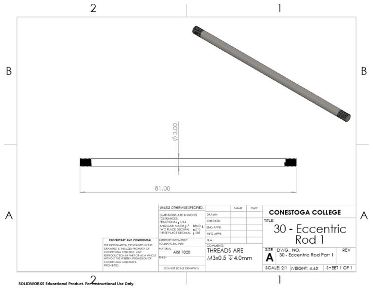 30 - Eccentric Rod Part 1 | PDF | Mechanical Engineering