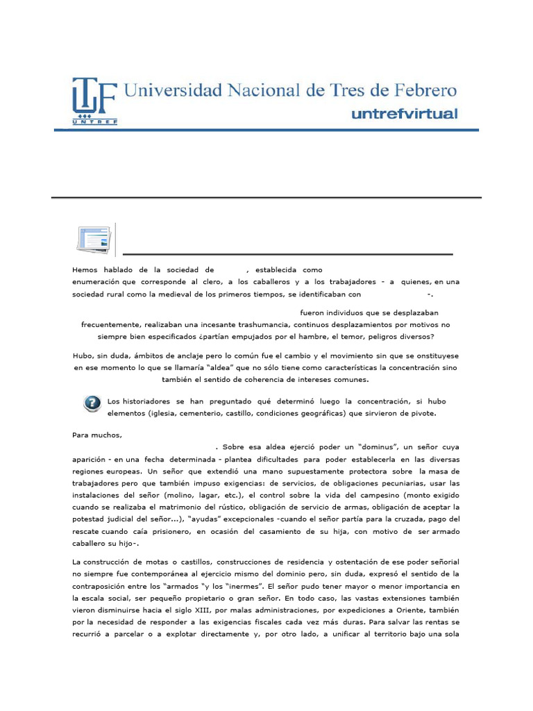 Clase 5 | PDF | Edades medias | Nobleza