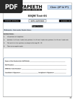 Ioqm Omr | PDF