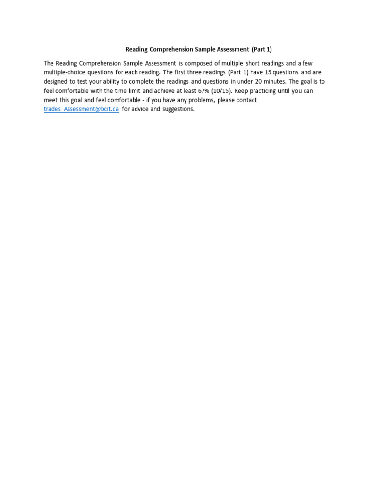 Reading Comprehension Practice Test | PDF | Thermal Insulation | Heat ...