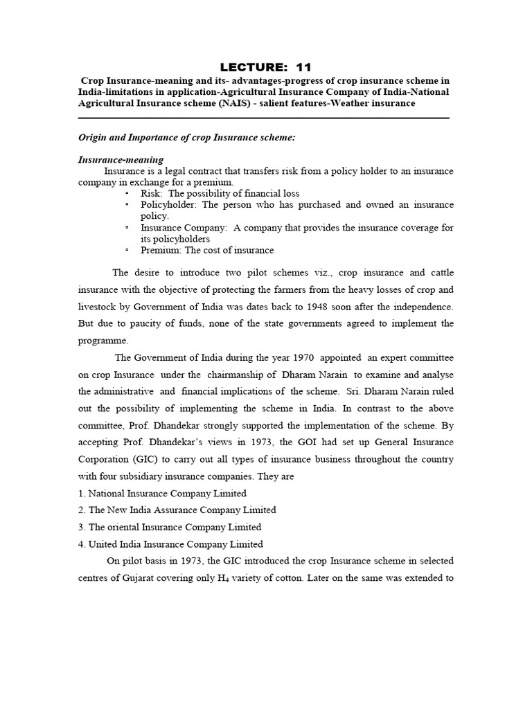 Econ 242 | PDF | Insurance | Crop Insurance