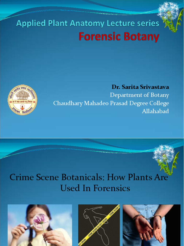 Forensic Botany in Crime Solving | PDF | Forensic Science | Botany