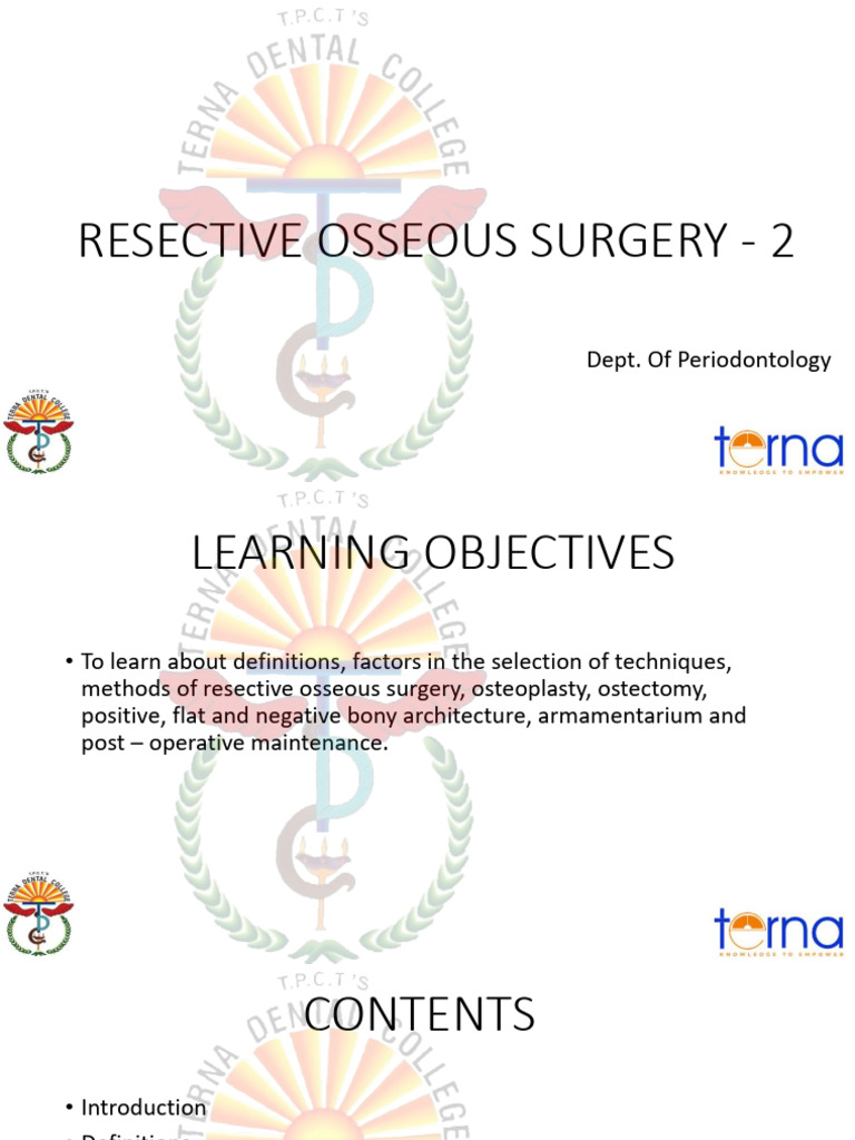 Resective Osseous Surgery Part II | PDF | Periodontology | Surgical Suture