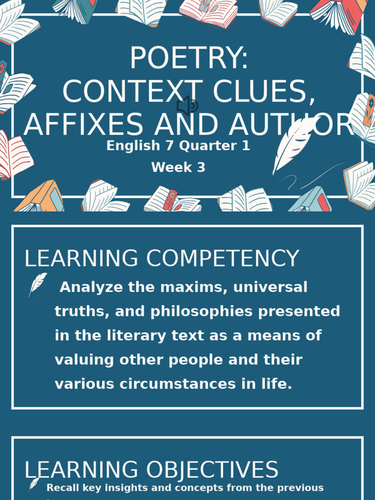 Analyzing Poetry: Context Clues & Affixes | PDF | Word | Linguistics