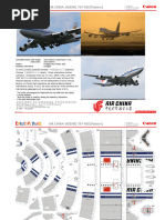 KLM Boeing 747 Papercraft Template | PDF