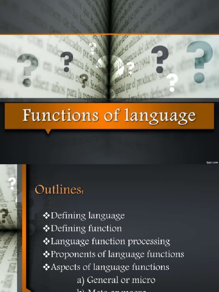 Function of Language | PDF