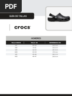 Crocs Size Guide and Chart | PDF | Shoe | Nasdaq