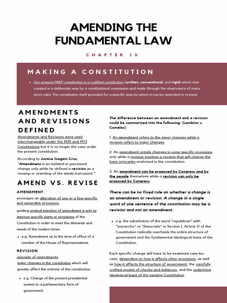 Understanding Constitutional Amendments | PDF | Constitutional ...
