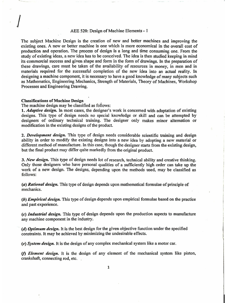 AEE 520 Note 1 | PDF