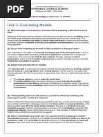AI-Evaluating Models Class 10 Notes | PDF | Accuracy And Precision ...