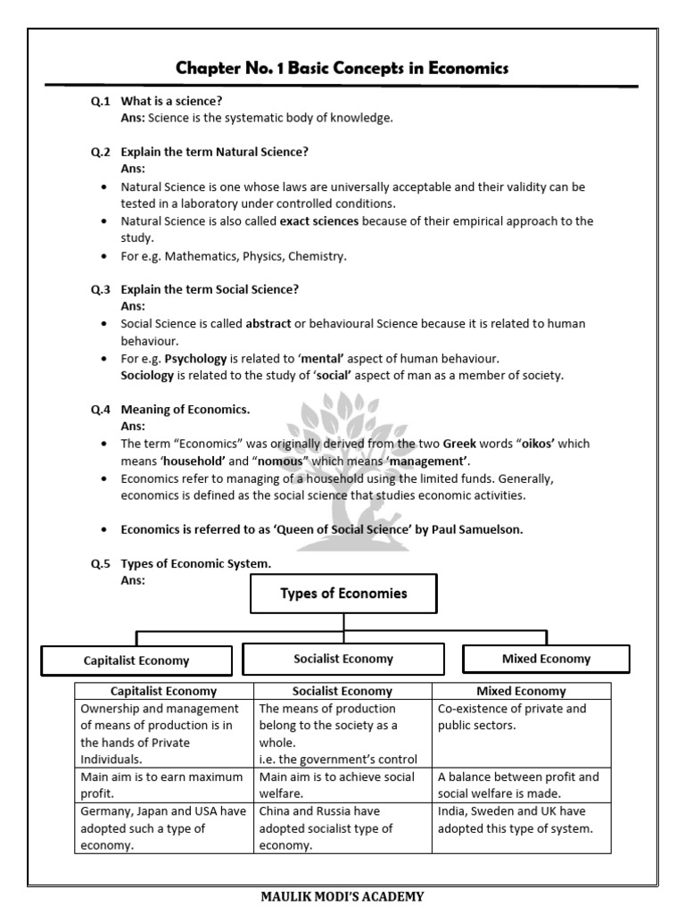Basic Economics Concepts Explained | PDF | Economics | Value (Economics)