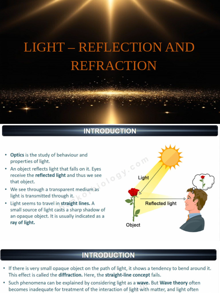 10 Light - Reflection and Refraction | PDF