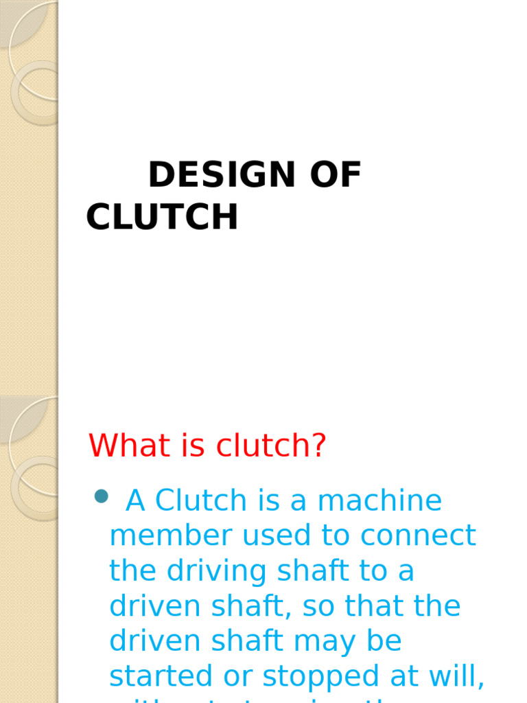 Jaw Clutch Mechanism Design Overview | PDF | Clutch | Mechanical ...