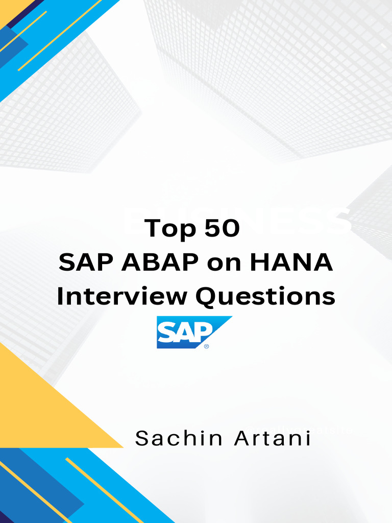 Top 50 SAP ABAP on HANA Questions | PDF | Class (Computer Programming) | Method (Computer ...