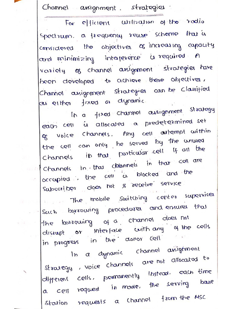 Channel Assignment Strategies | PDF