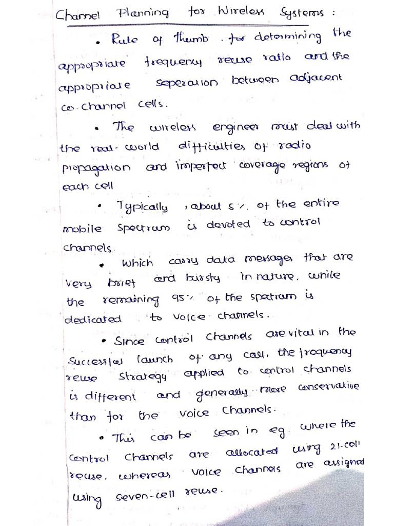 Channel Planning For Wireless Systems | PDF