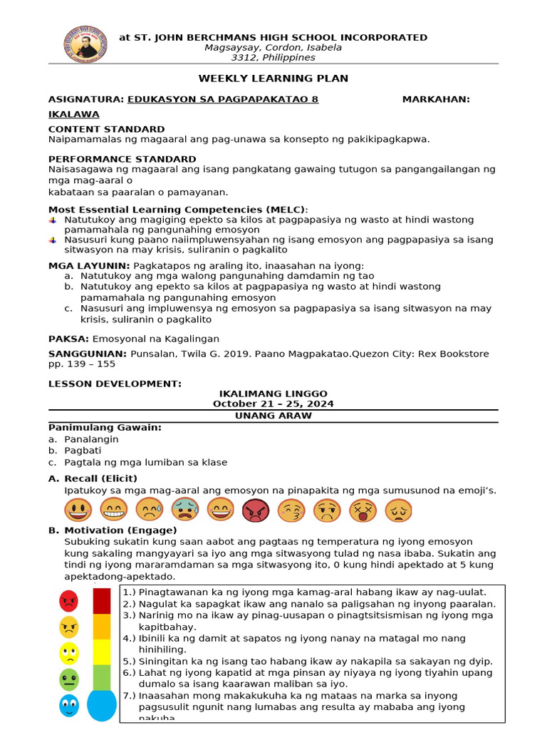 ESP8 Q2 WEEK 5 | PDF