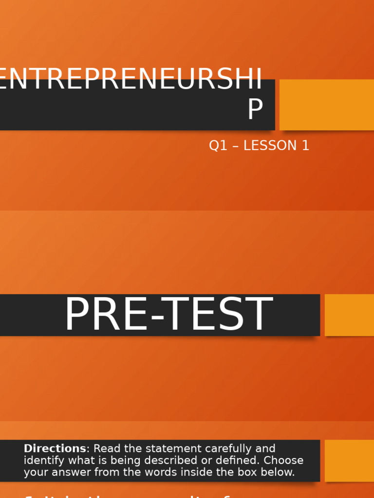 Entrepreneurship Basics and Importance | PDF | Entrepreneurship ...