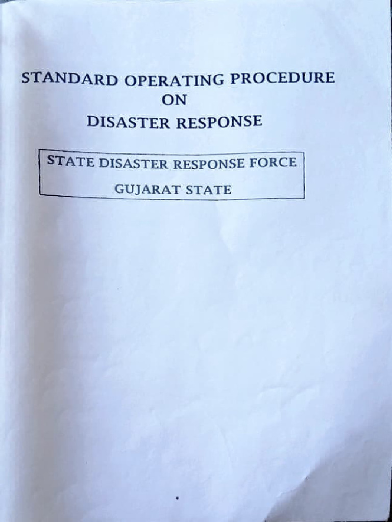SDRF SOP | PDF