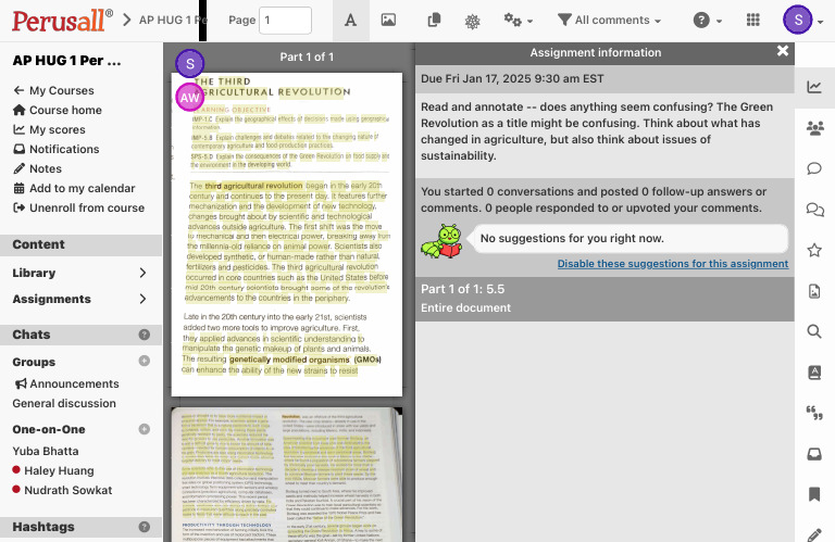 5.5 - AP HUG 1 Per 3 (2024) - Perusall | PDF | Green Revolution ...