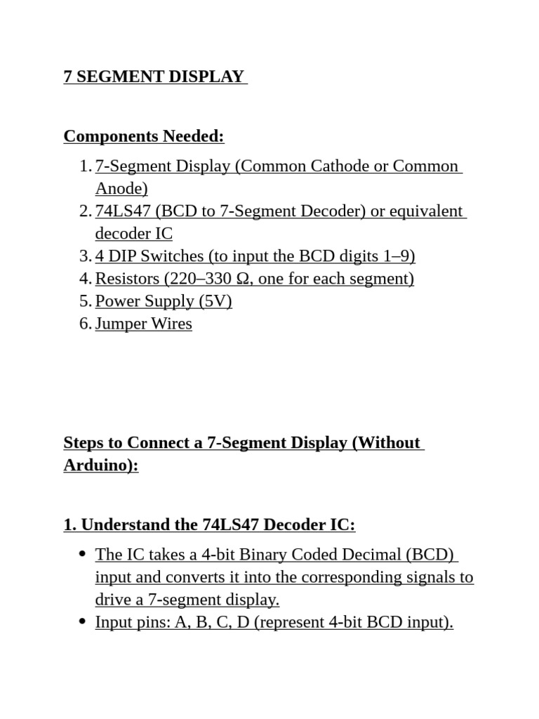 7 Segment Display[1] | PDF