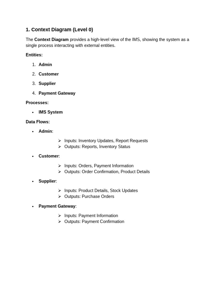 Context Diagram (Level 0) | PDF | Ip Multimedia Subsystem | Computing