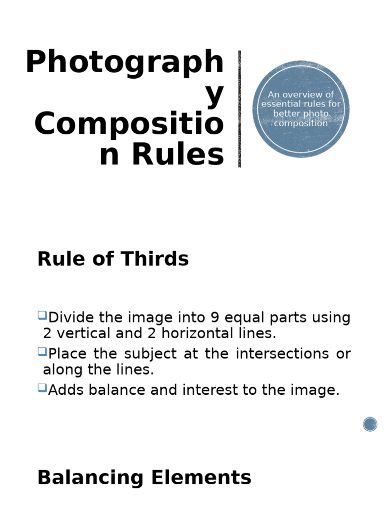 Essential Photography Composition Rules | PDF