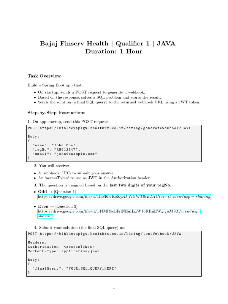 JAVA Question Paper - VIT | PDF