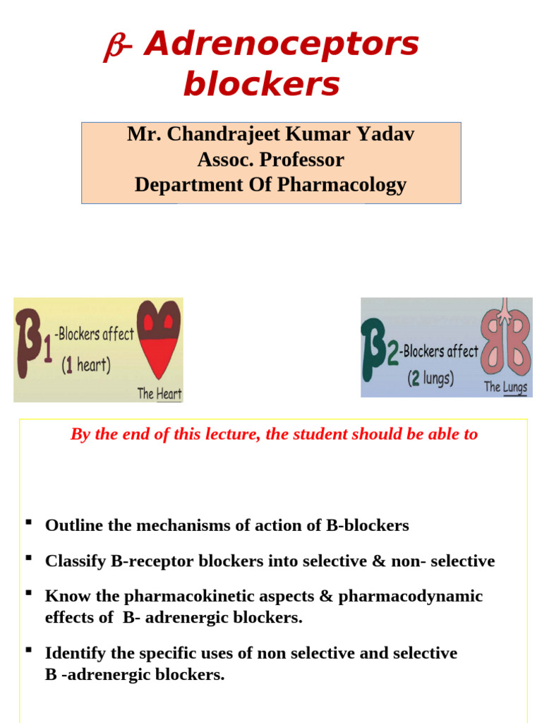 2 - Beta Receptor Blockers | PDF | Medical Specialties | Cardiovascular ...