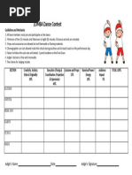 Zumba Dance Contest Criteria For Judging | PDF