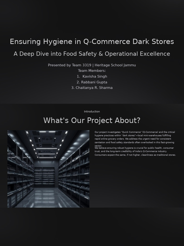 Ensuring Hygiene in Q Commerce Dark Stores 2 | PDF | Food Safety ...