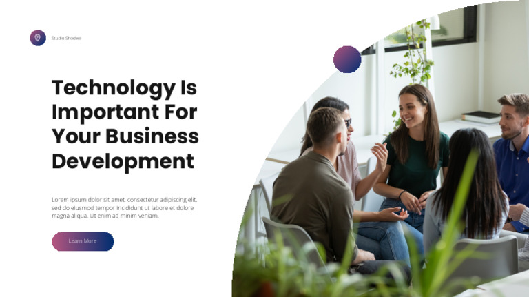 Blue Modern Technology Business Presentation | PDF
