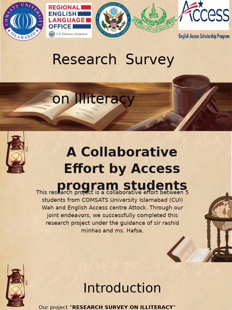 Illiteracy Presentation | PDF | Literacy | Data