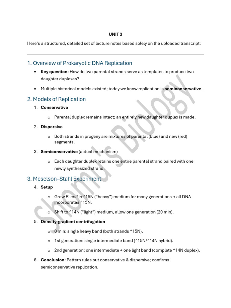 UNIT 3 RUNNING LECTURE NOTE_66309264_2025_08_29_07_01 | PDF | Dna ...