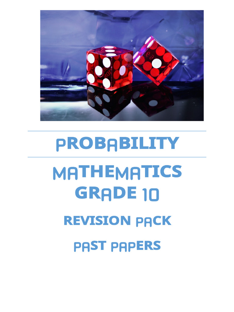Probability Grade 10 Practice Problems | PDF | Probability | Applied Mathematics