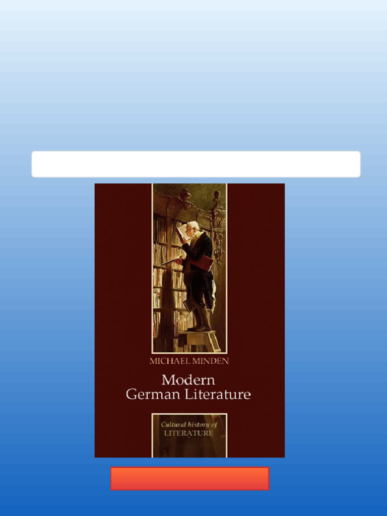Modern German Literature 1st Edition Michael Minden Available Instanly ...